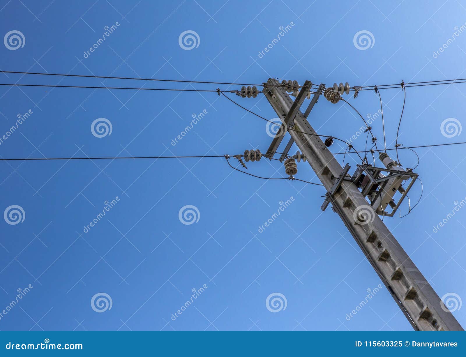 Power line Cables stock image. Image of technology, cables - 115603325