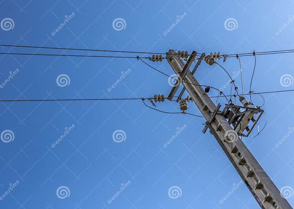 Power line Cables stock image. Image of technology, cables - 115603325