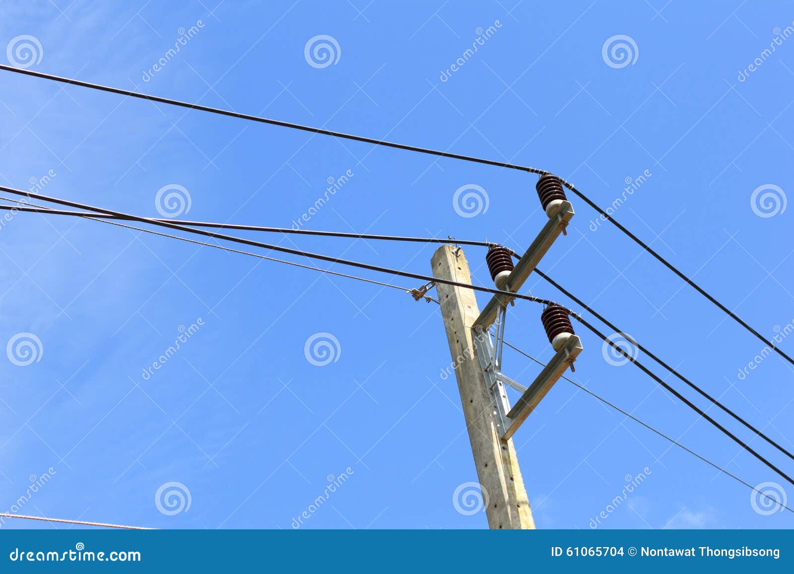Power line conductor stock photo. Image of industry, conductor - 61065704