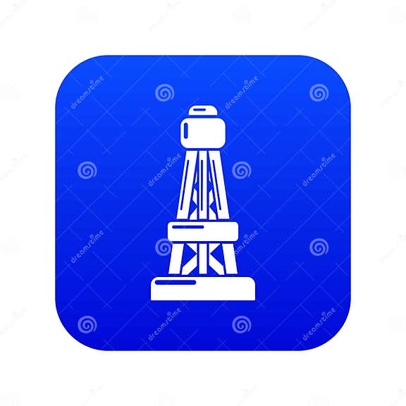 Power Line Icon Blue Vector Stock Vector - Illustration of battery ...