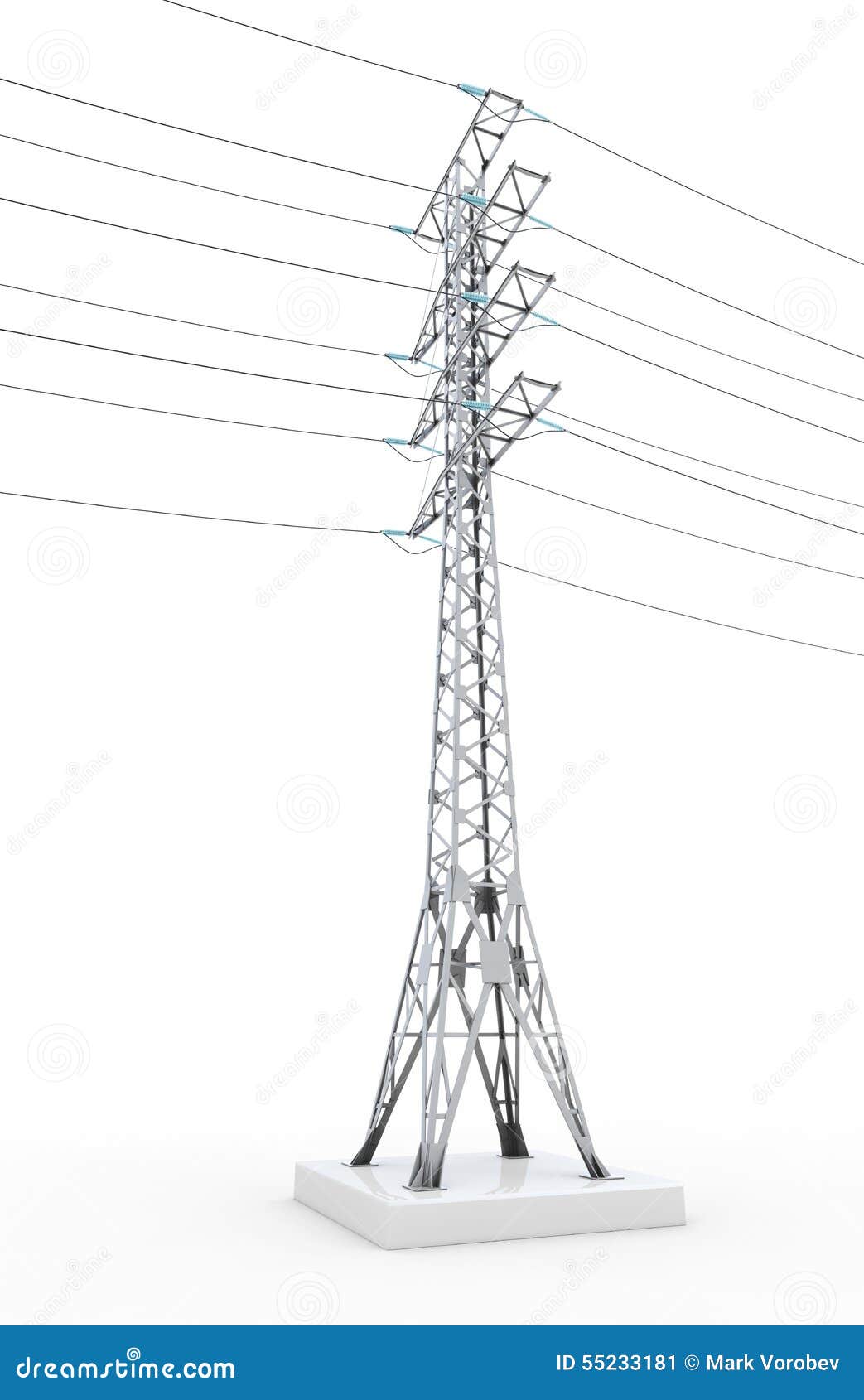 Power line stock illustration. Illustration of supply - 55233181