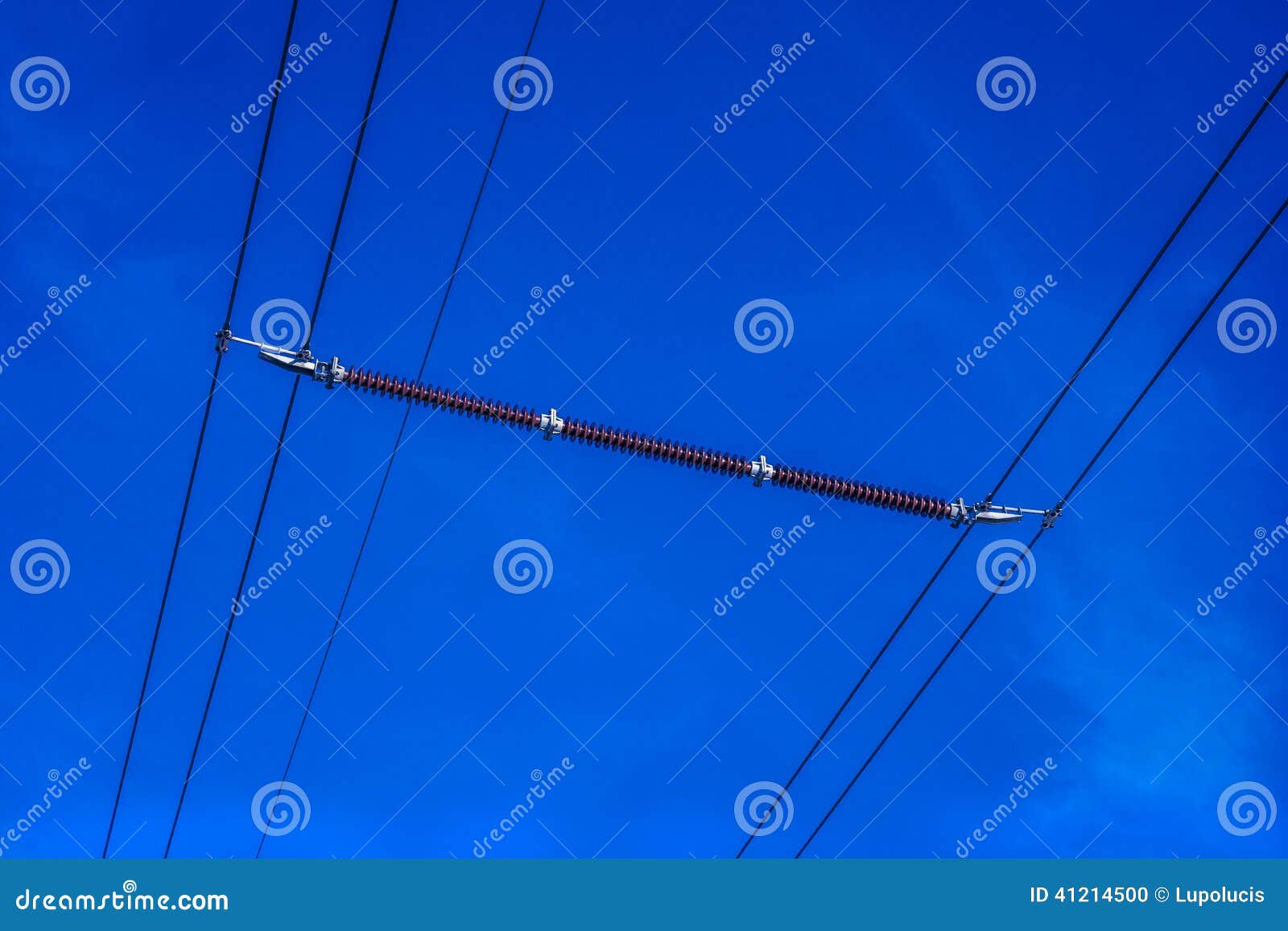 Power line isolator stock photo. Image of line, voltage - 41214500