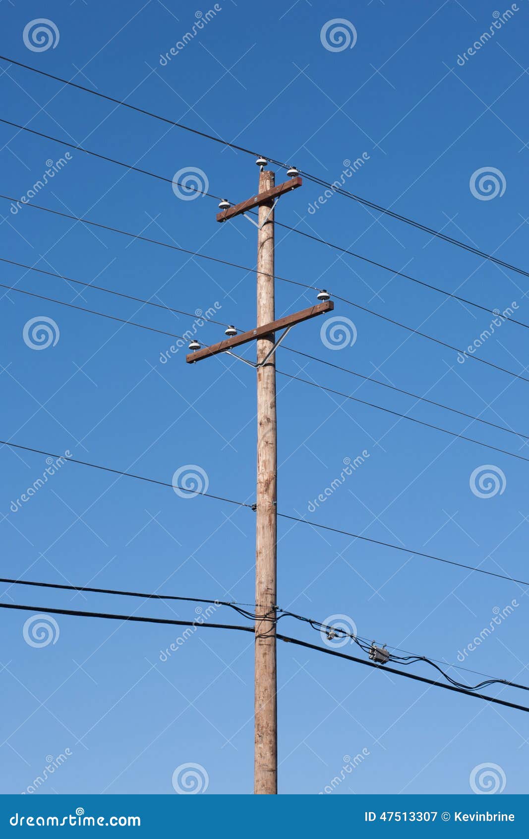 Power Line Pole stock image. Image of overhead, environment - 47513307