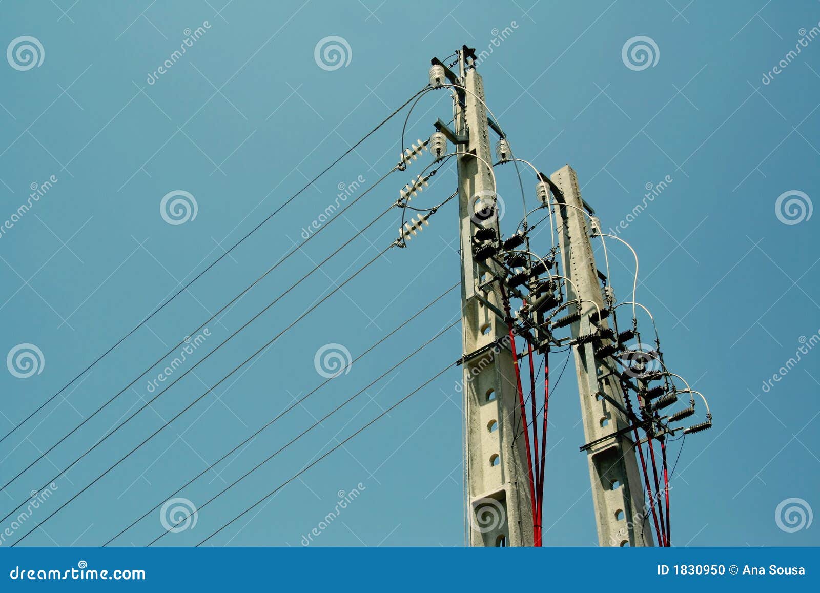 Power-line poles stock photo. Image of electric, electricity - 1830950