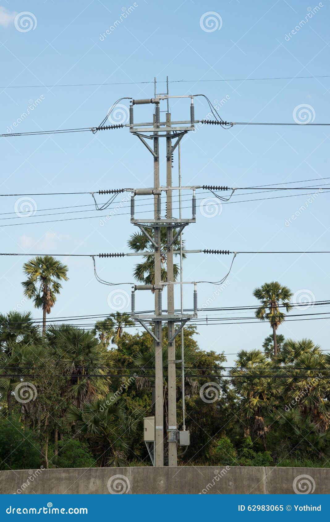 Power line switch gear stock image. Image of insulator - 62983065