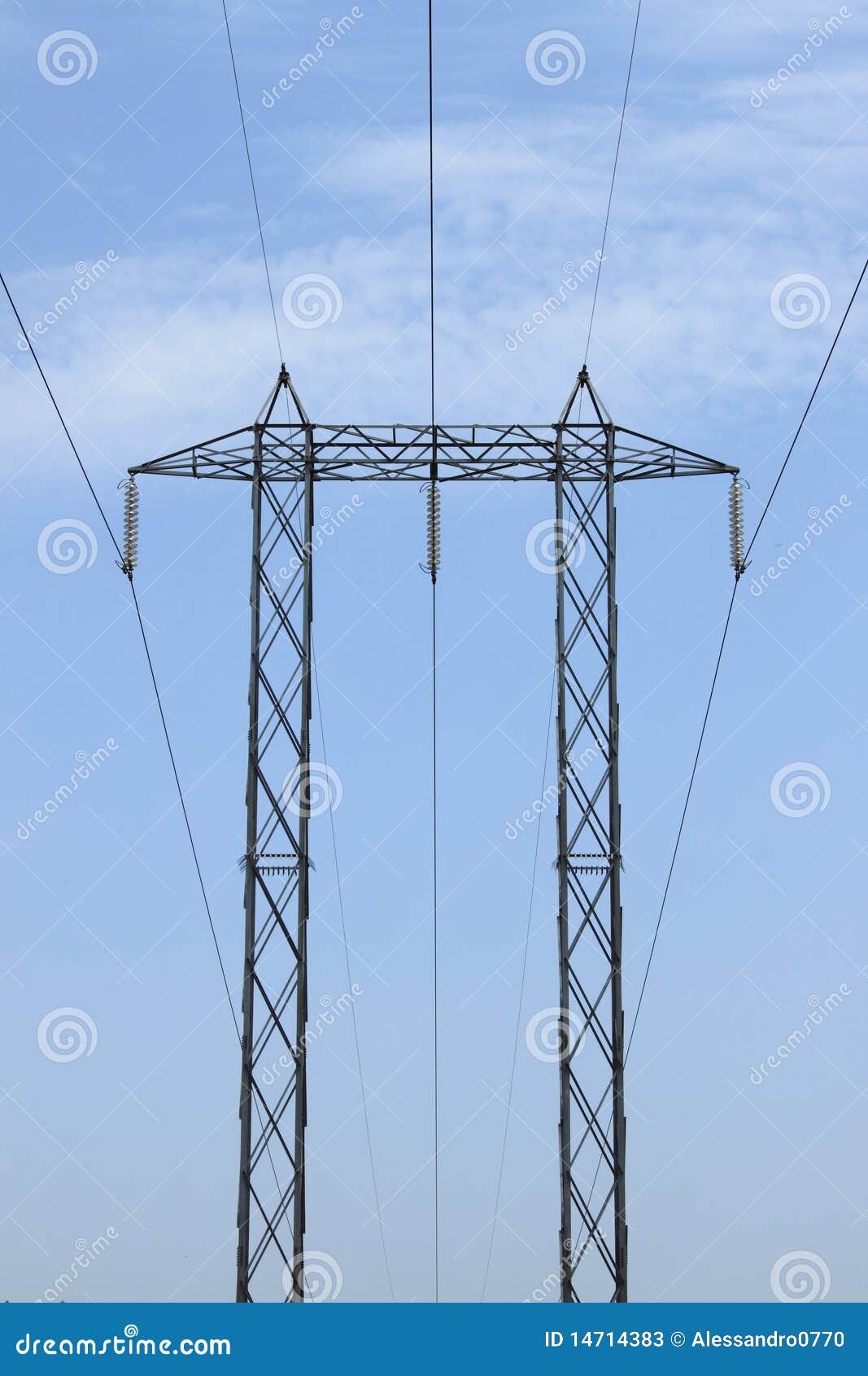 Power line tower stock image. Image of electricity, electrical - 14714383
