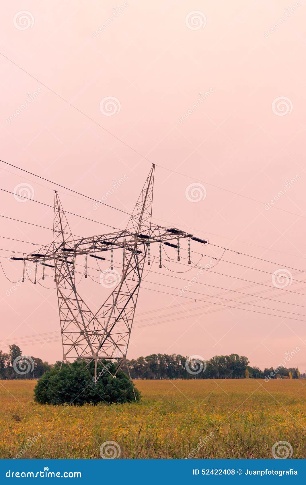 Power line tower stock photo. Image of energy, ecoregion - 52422408