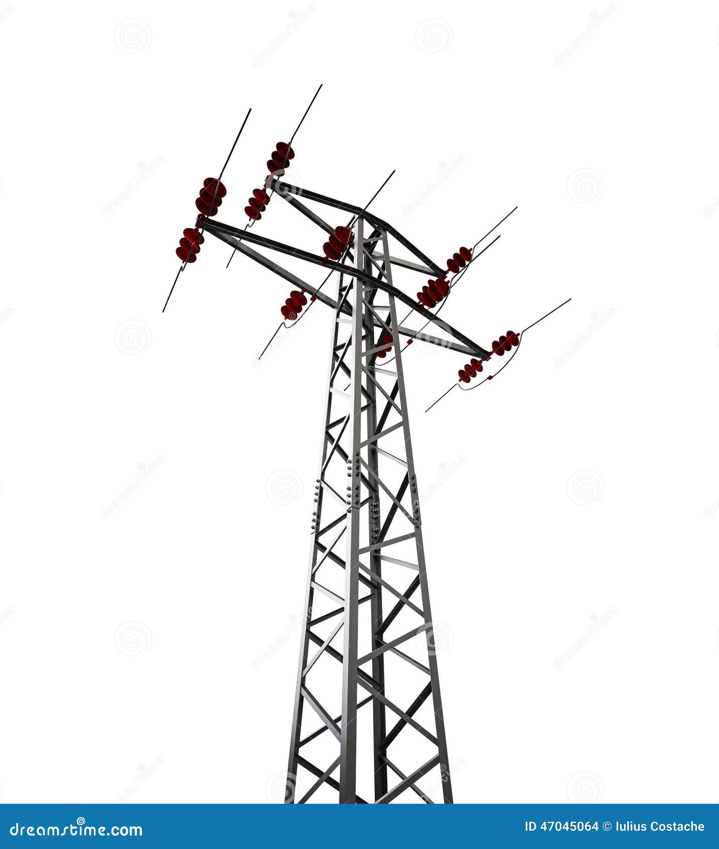 Power line tower stock photo. Image of white, line, power - 47045064