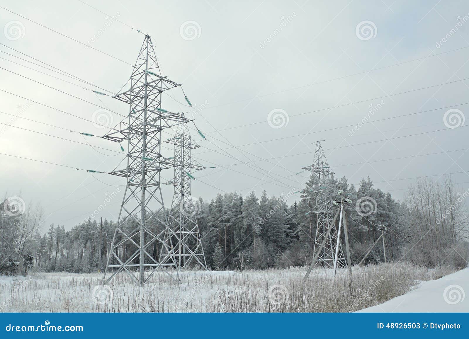Power line stock image. Image of industrial, industry - 48926503