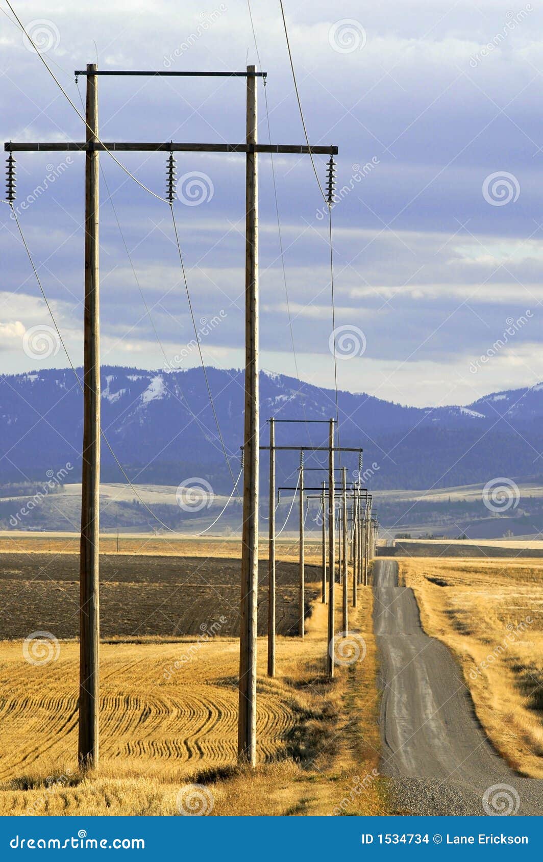 Power Lines stock photo. Image of travel, street, road - 1534734