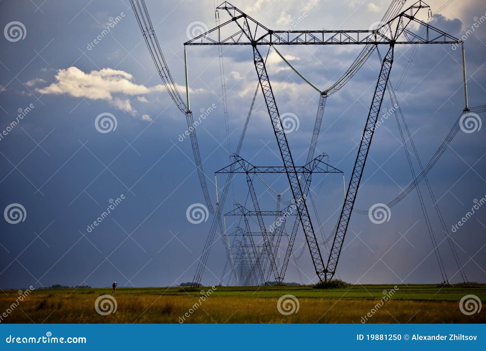 Power lines stock photo. Image of electricity, lines - 19881250