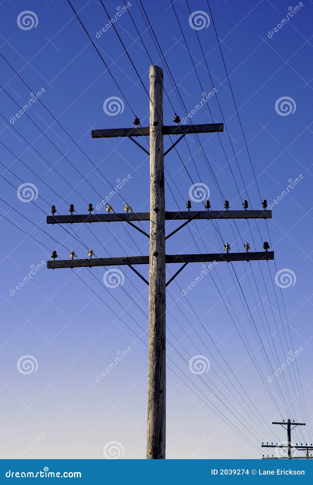 Power Lines stock photo. Image of telephone, cable, communications ...
