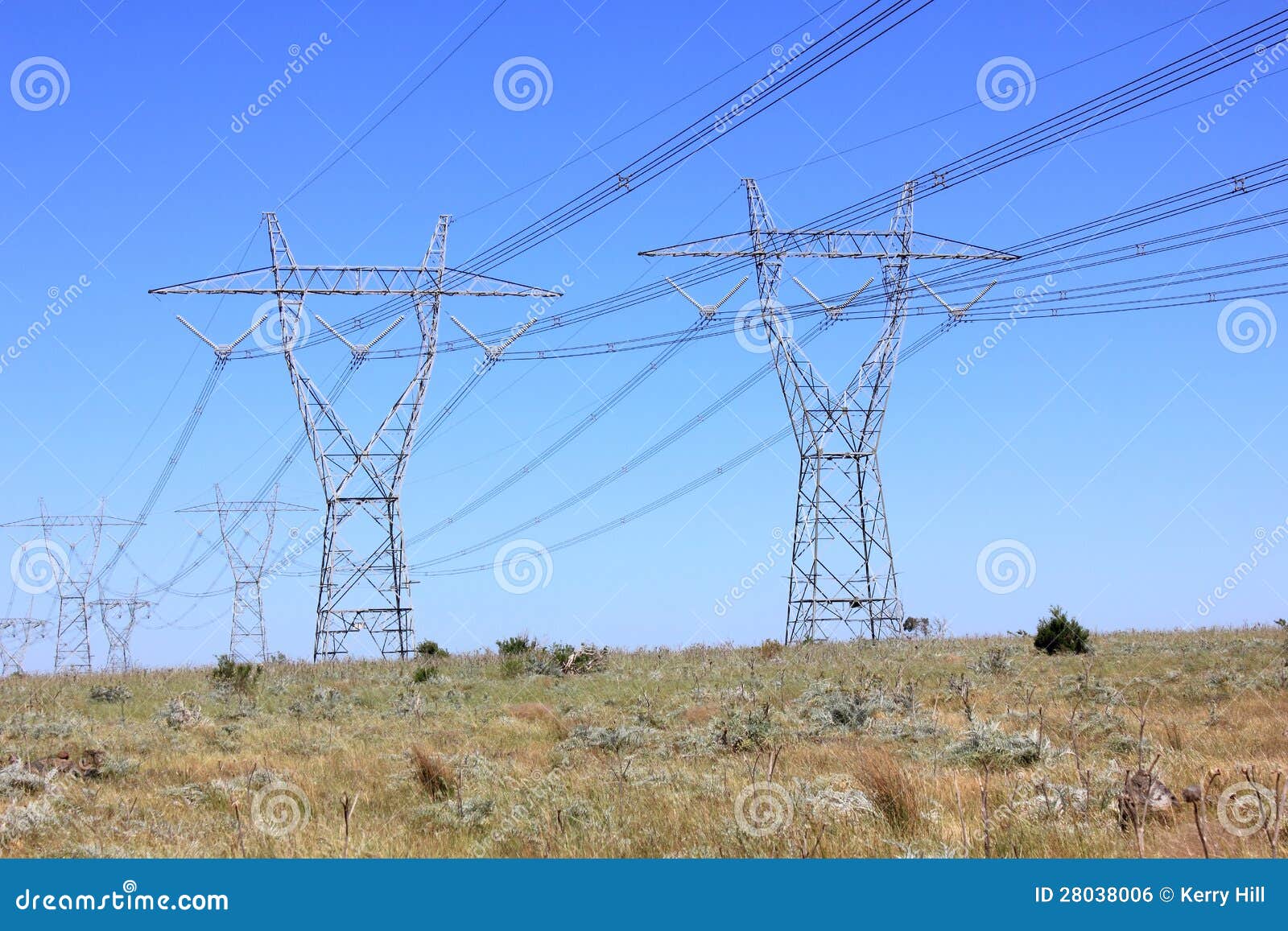 Power lines stock photo. Image of alternative, infrastructure - 28038006