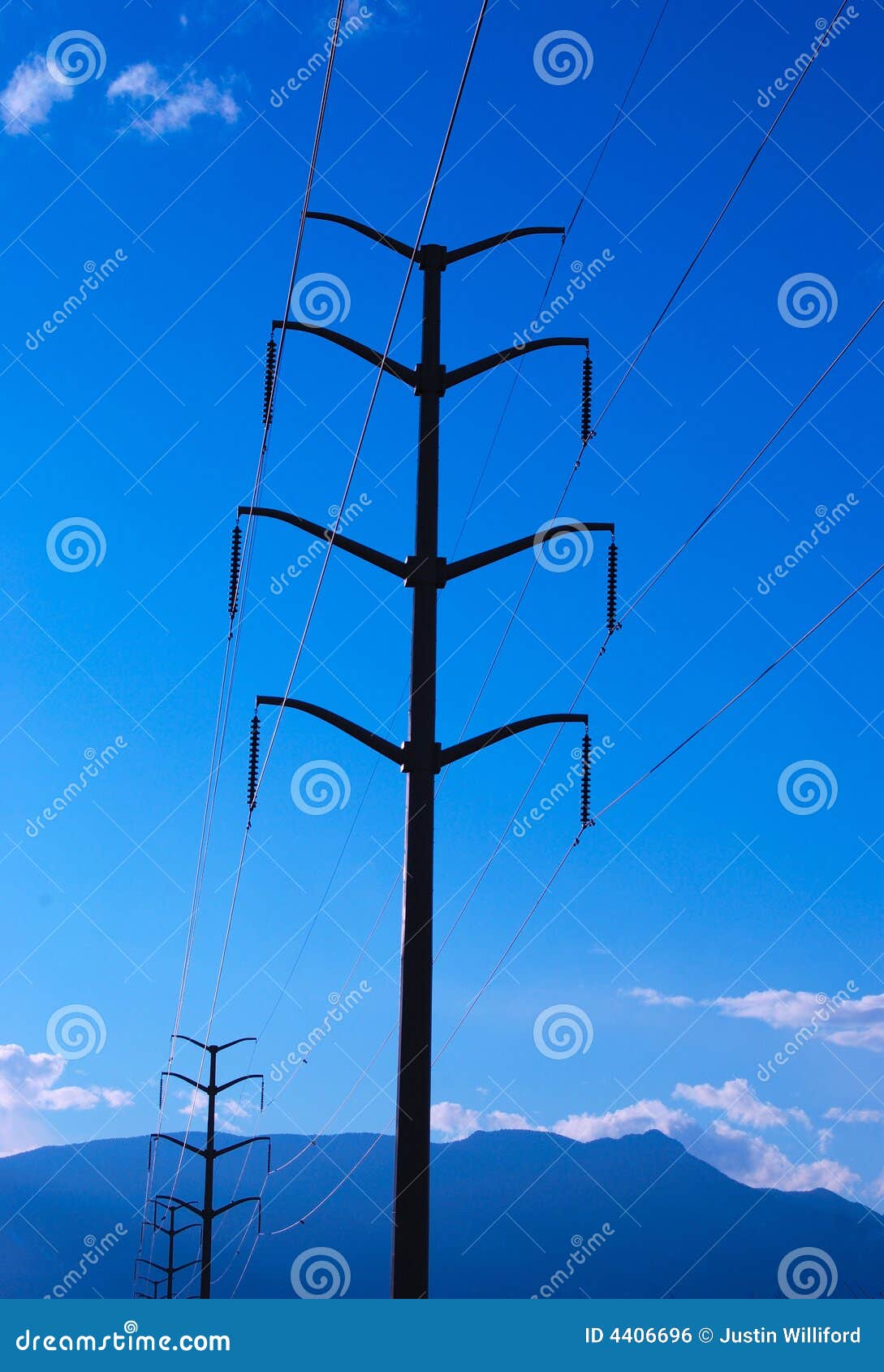 Power lines stock photo. Image of poles, lines, power - 4406696