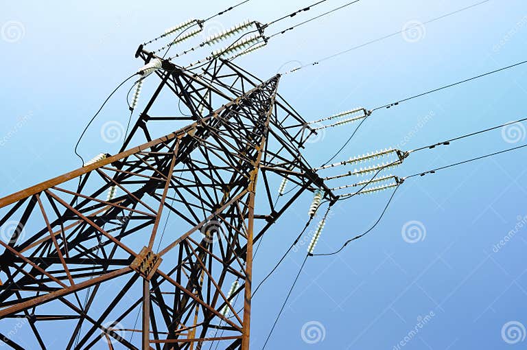 Power lines stock image. Image of network, rust, industrial - 7708537