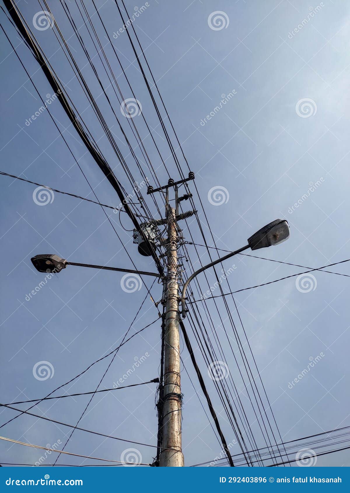 The Power Lines are so Complicated but Beautiful when Viewed from a ...