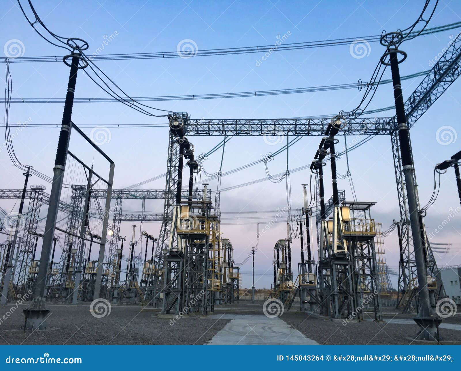 Power Lines. Power Distribution Stock Photo - Image of electricity ...