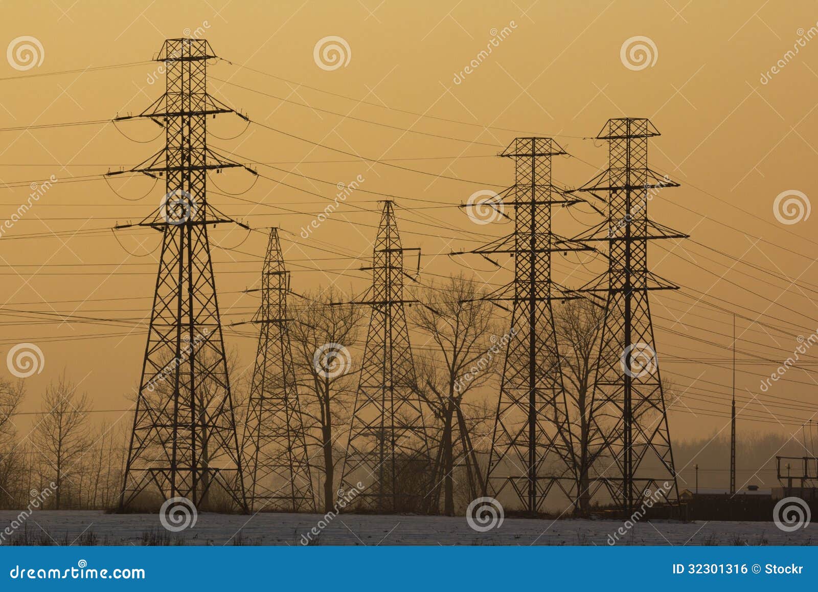 Power lines stock photo. Image of infrastructure, equipment - 32301316