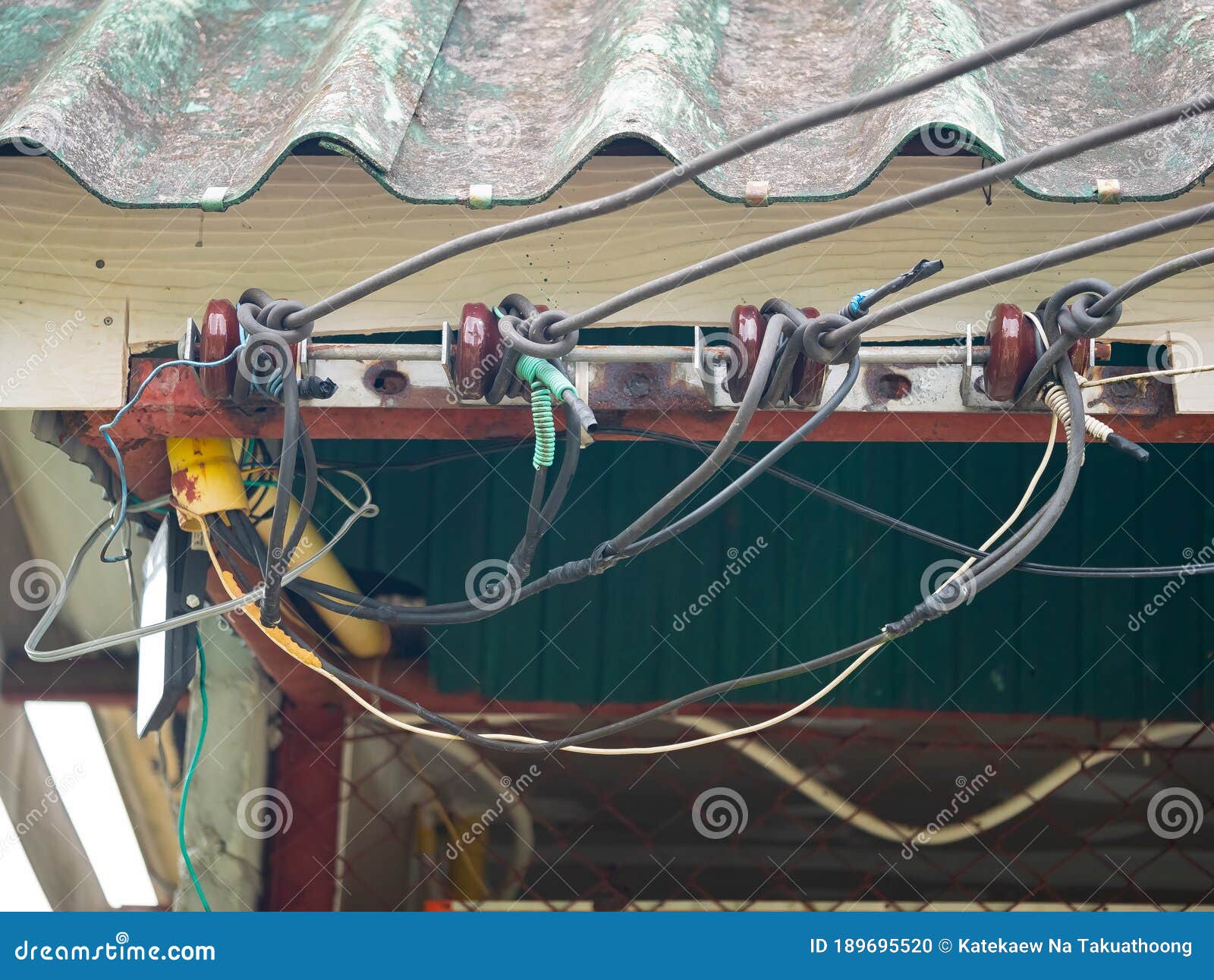 Power lines stock photo. Image of supply, electrical - 189695520