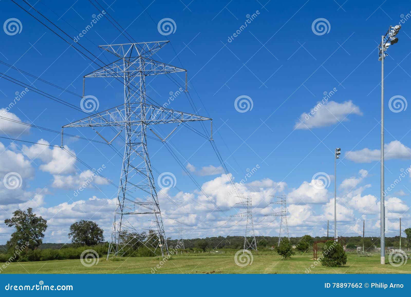 Power Lines and Light Poles Stock Photo - Image of pole, overhead: 78897662