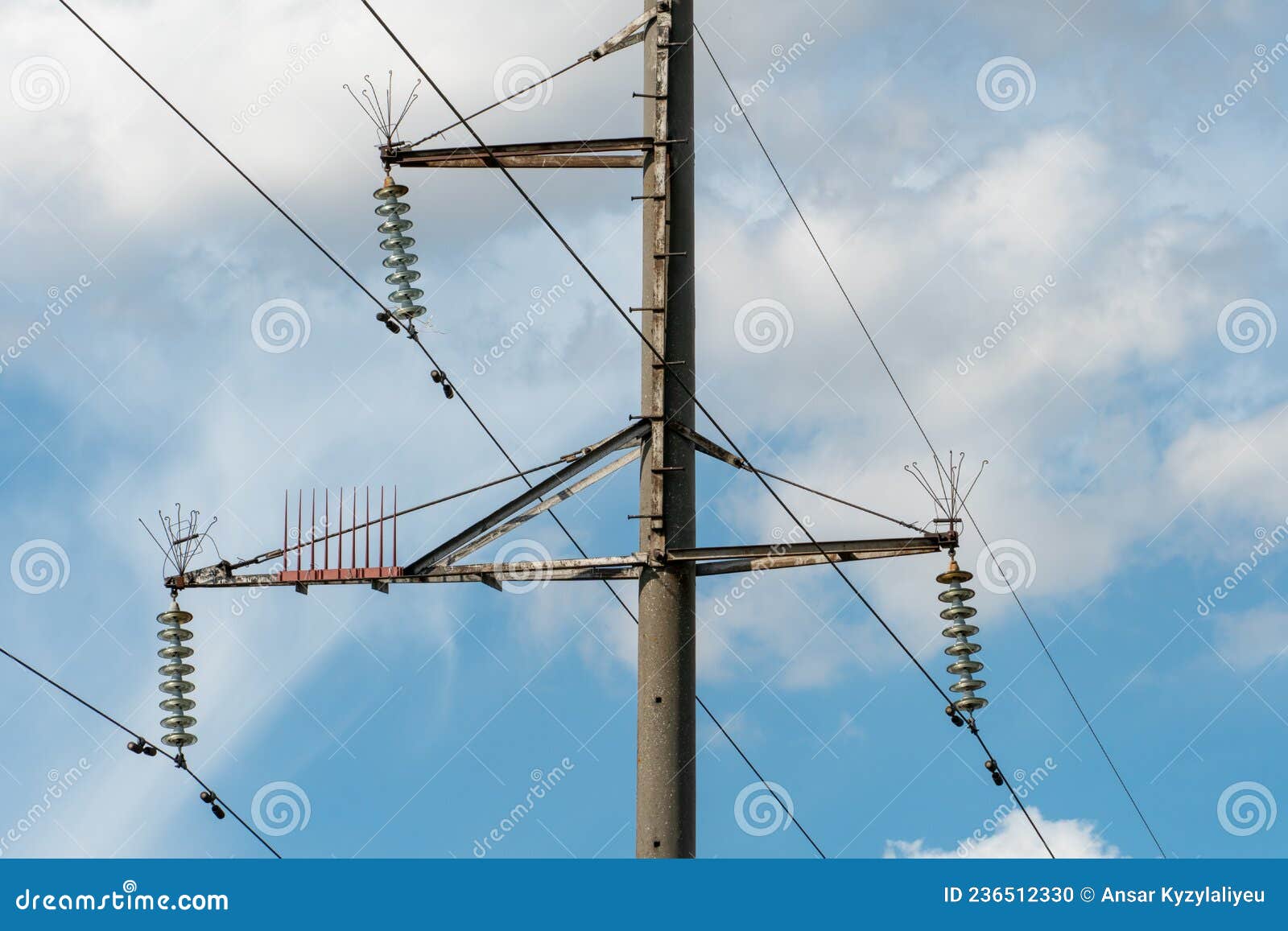 Power Lines Passing through Huge Distances To Transmit Electricity To ...