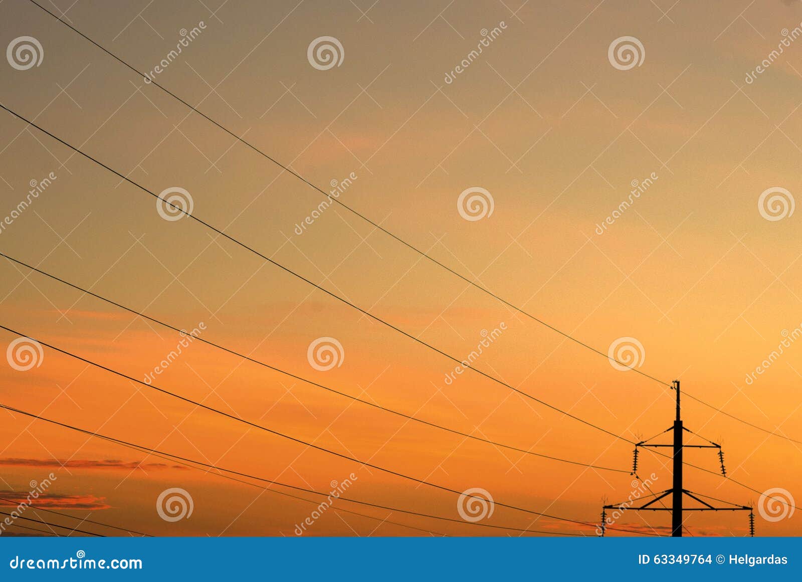 Power lines and pole stock photo. Image of rural, surroundings - 63349764