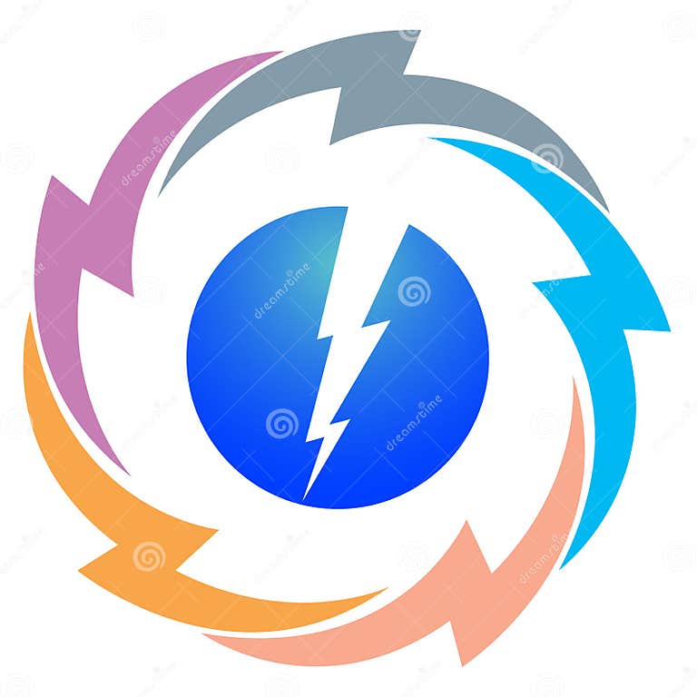Power logo stock vector. Illustration of energy, flower - 22804508