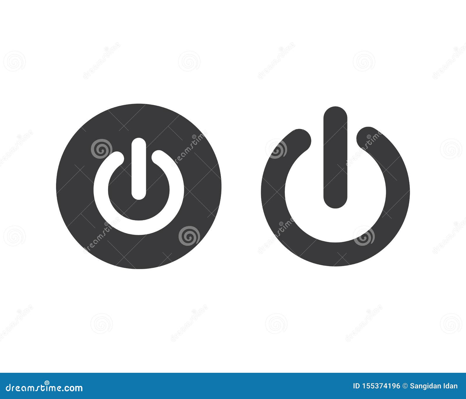 Power Logo Icon Vector Illustraion Stock Vector - Illustration of ...