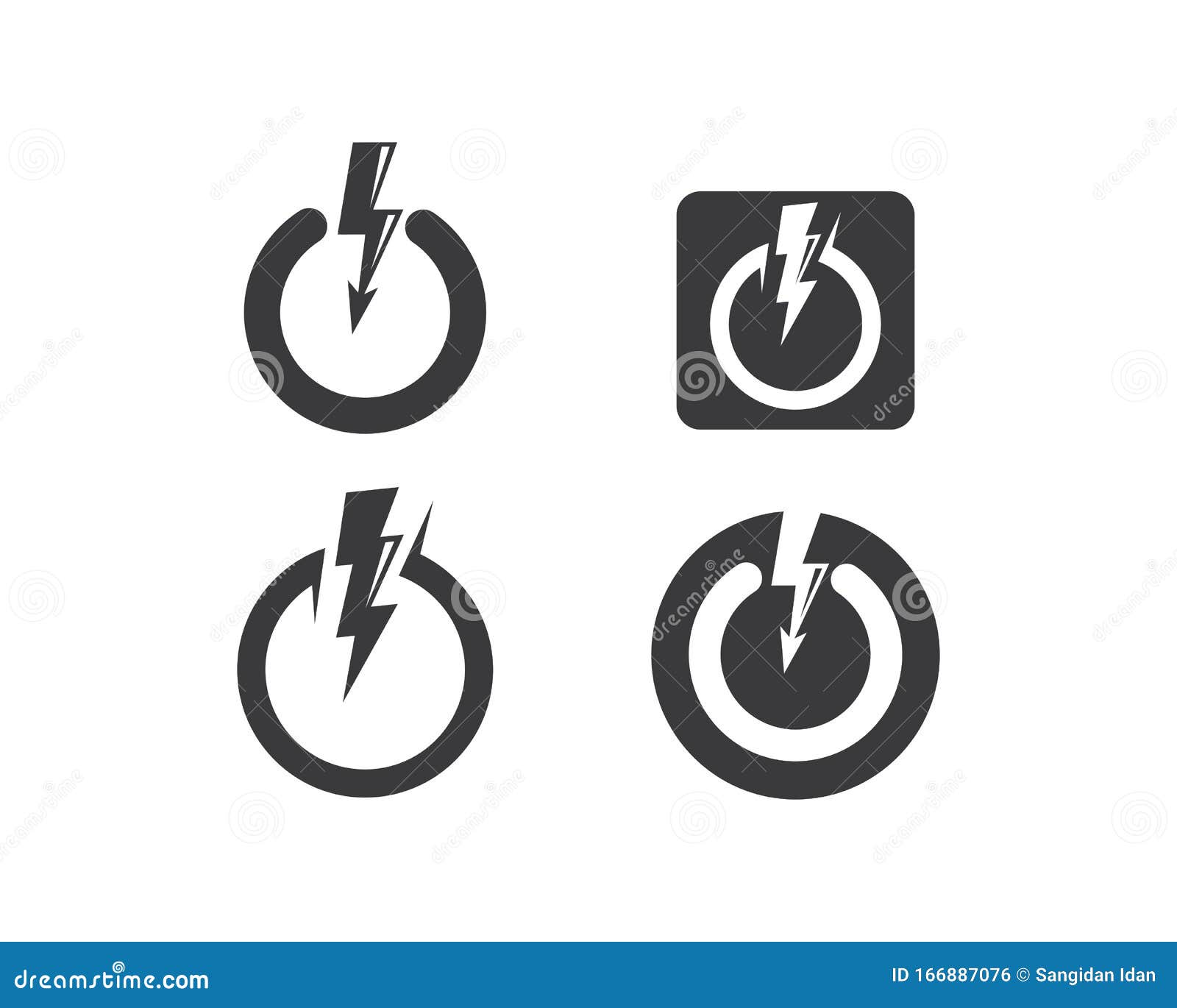 Power Logo Icon Vector Illustraion Stock Vector - Illustration of power ...