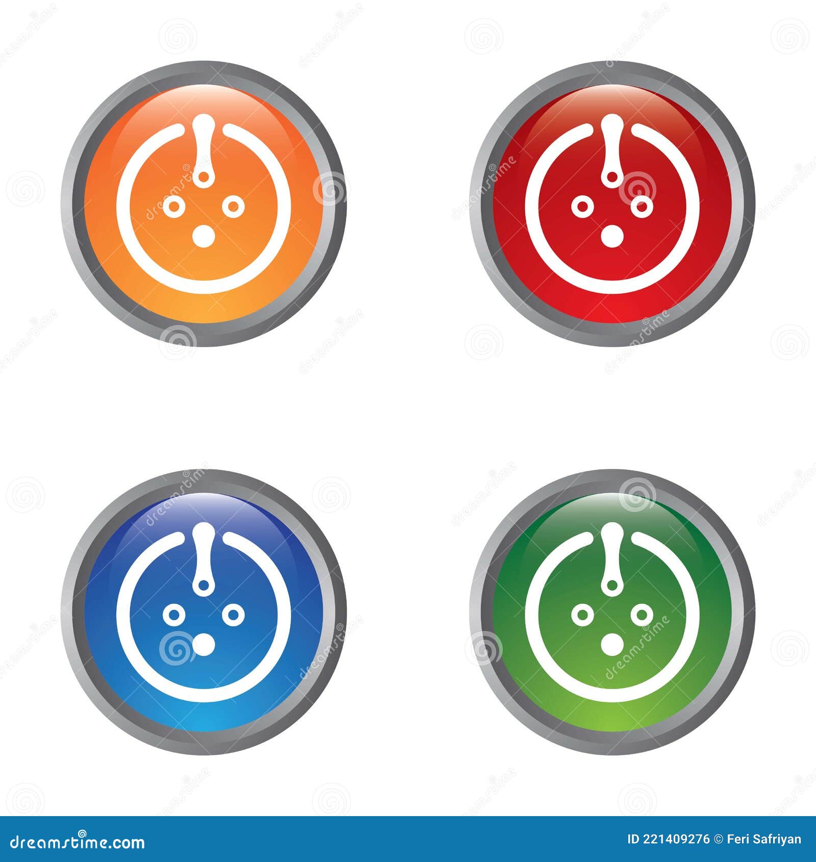 Power logo icon set stock vector. Illustration of modern - 221409276