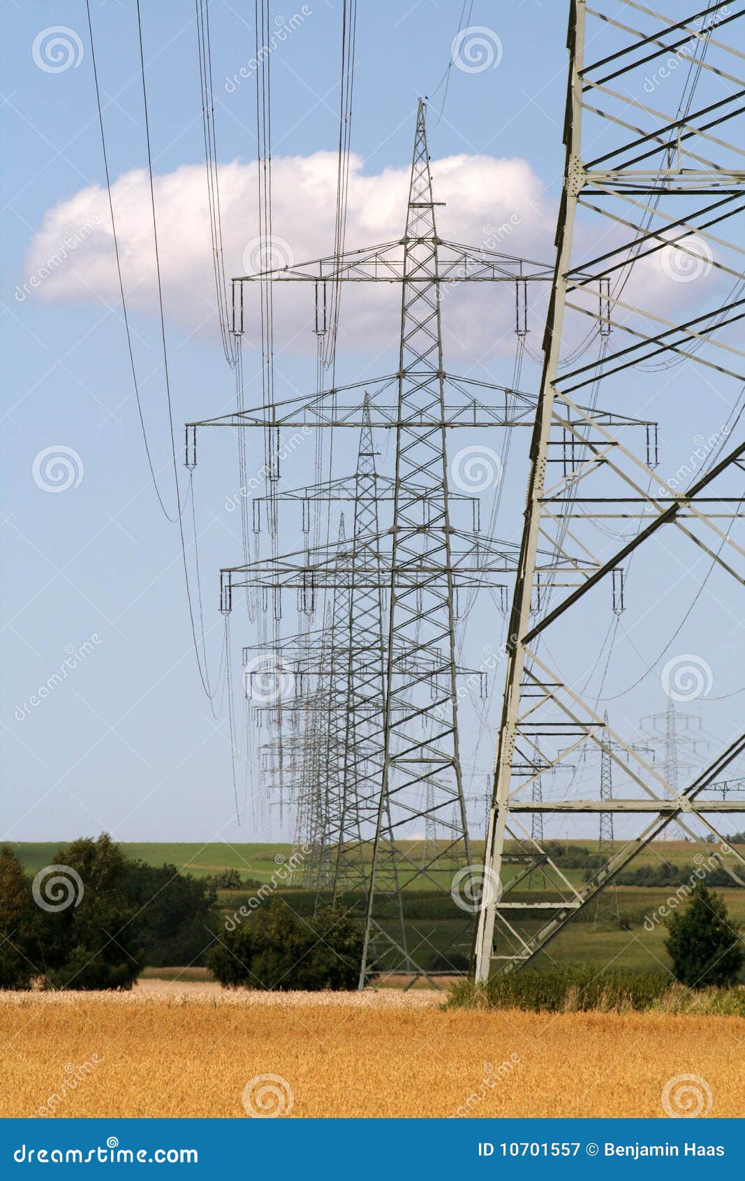 Power mast stock image. Image of line, cabling, network - 10701557