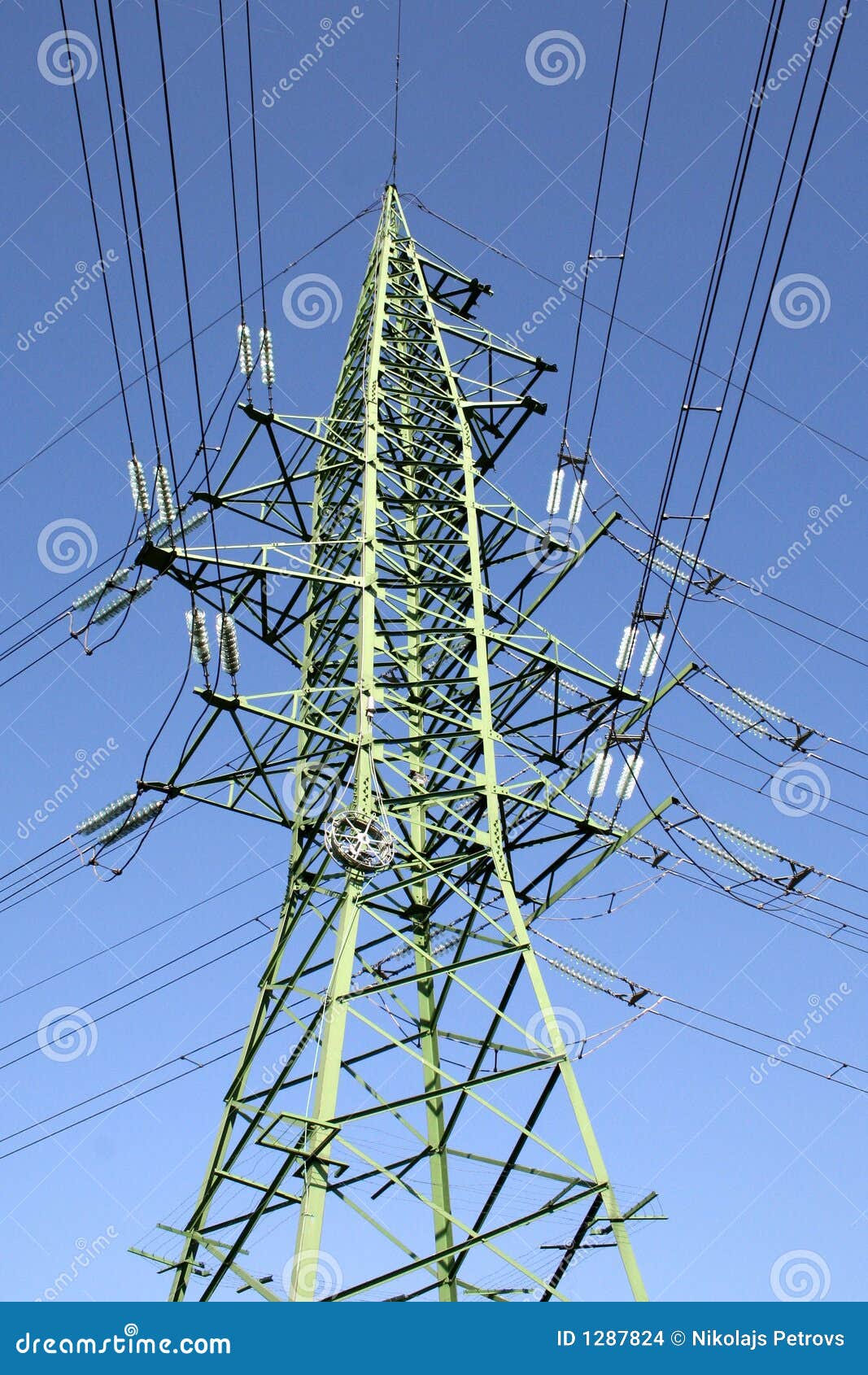 Power mast stock photo. Image of pole, industrial, suply - 1287824