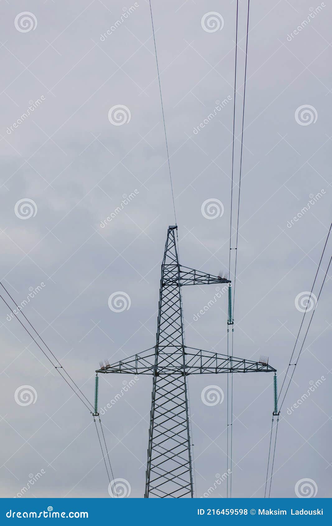 Power Mast for High Voltage Stock Photo - Image of light, energy: 216459598