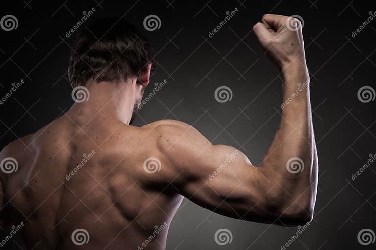Power mens hand on black stock photo. Image of strength - 29997336