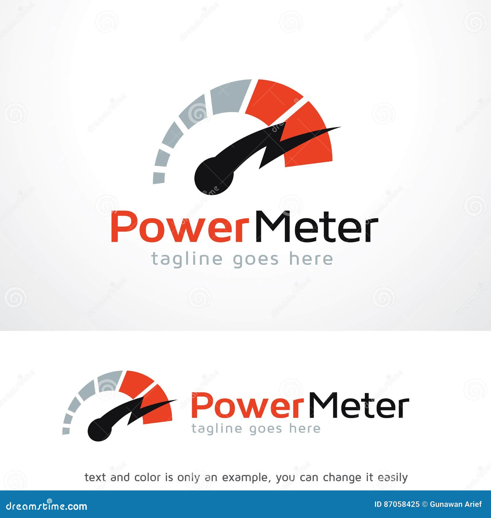 Power Meter Logo Template Design Vector Stock Vector - Illustration of ...