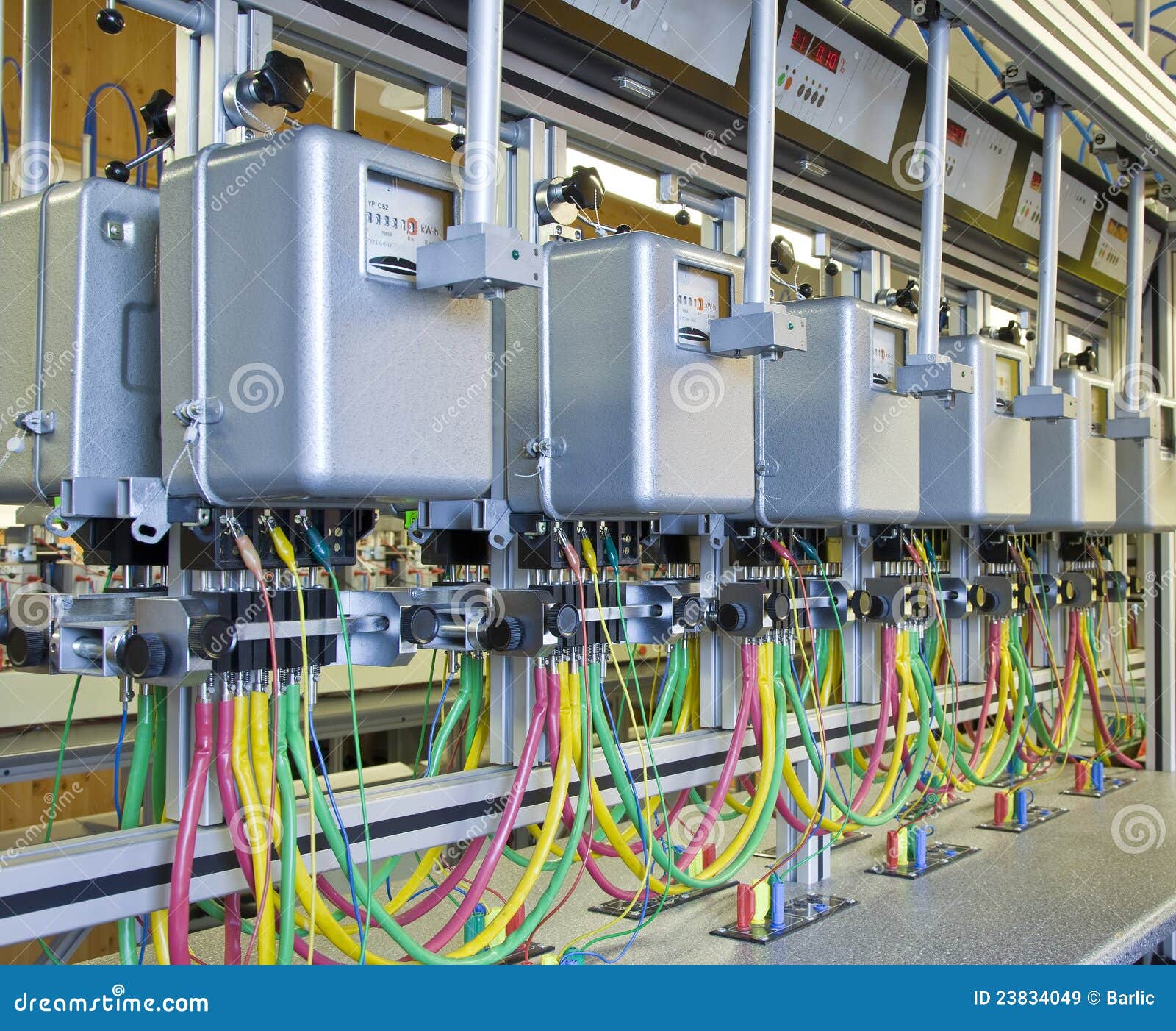 Power meters stock image. Image of utility, electrical - 23834049