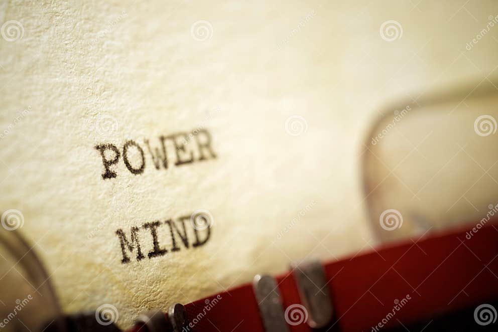 Power mind text stock image. Image of inspirational - 274985673