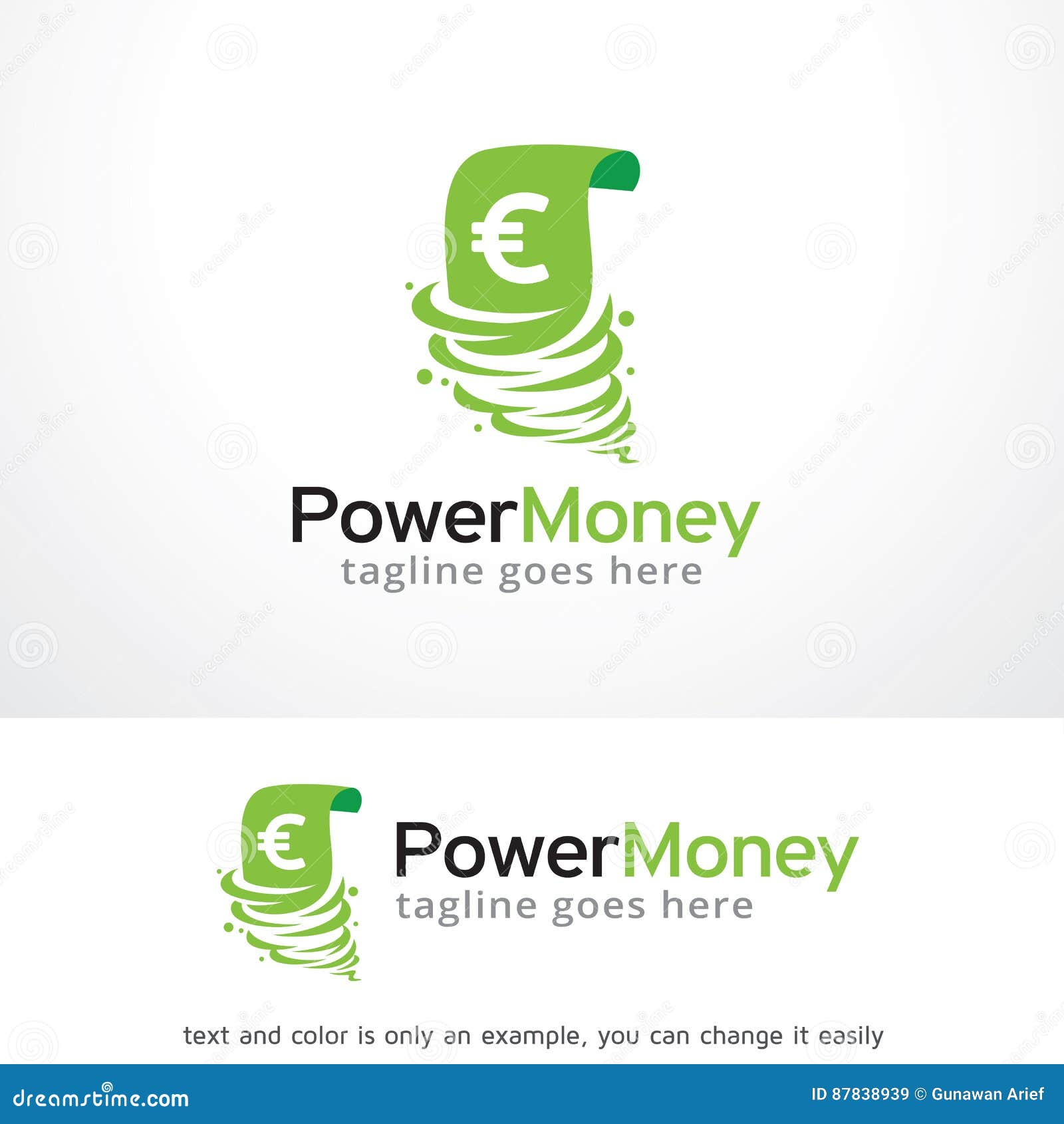 Power Money Logo Template Design Vector Stock Vector - Illustration of ...