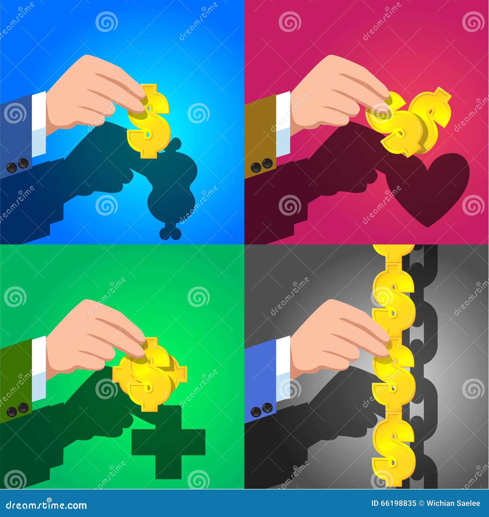 Power of money stock vector. Illustration of symbol, business - 66198835