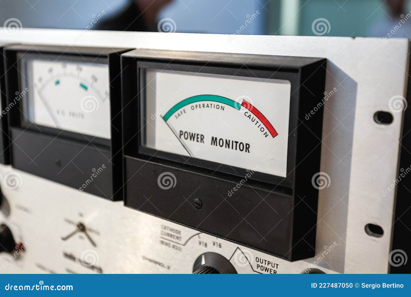 Power monitor indicators stock photo. Image of display - 227487050