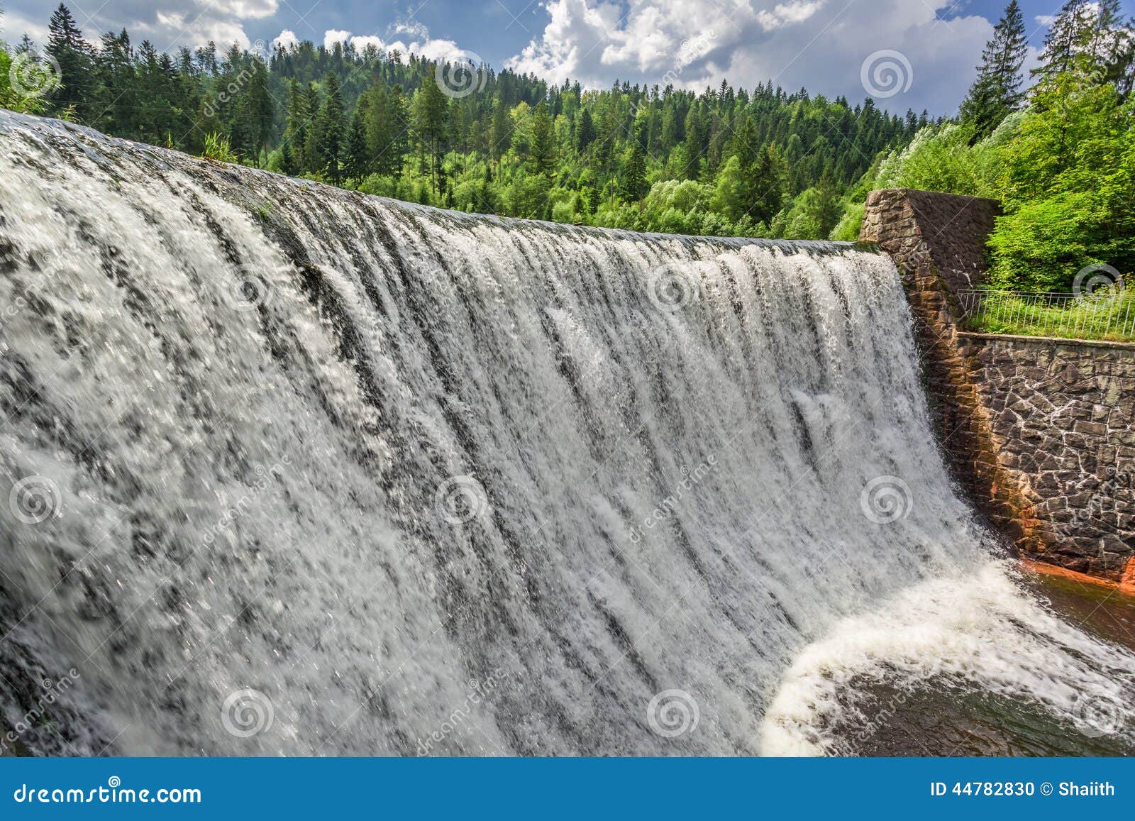 The Power of a Mountain Waterfall Stock Photo - Image of natural ...