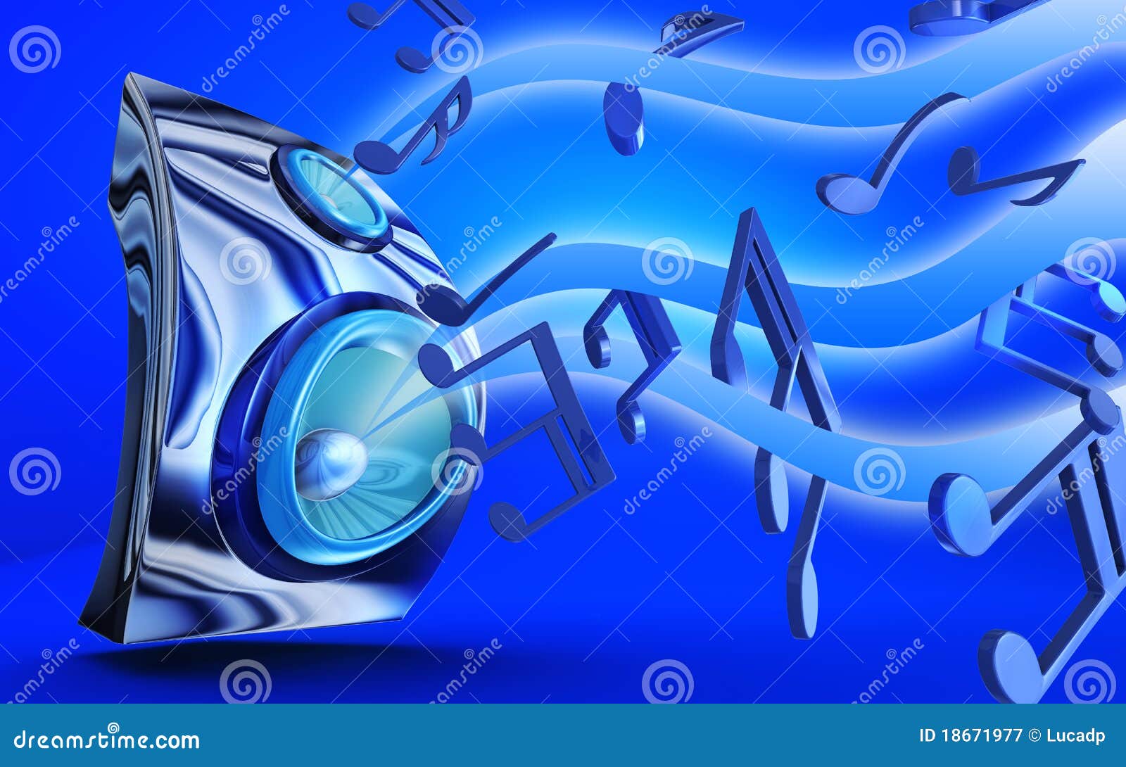 Power of music stock illustration. Illustration of audio - 18671977