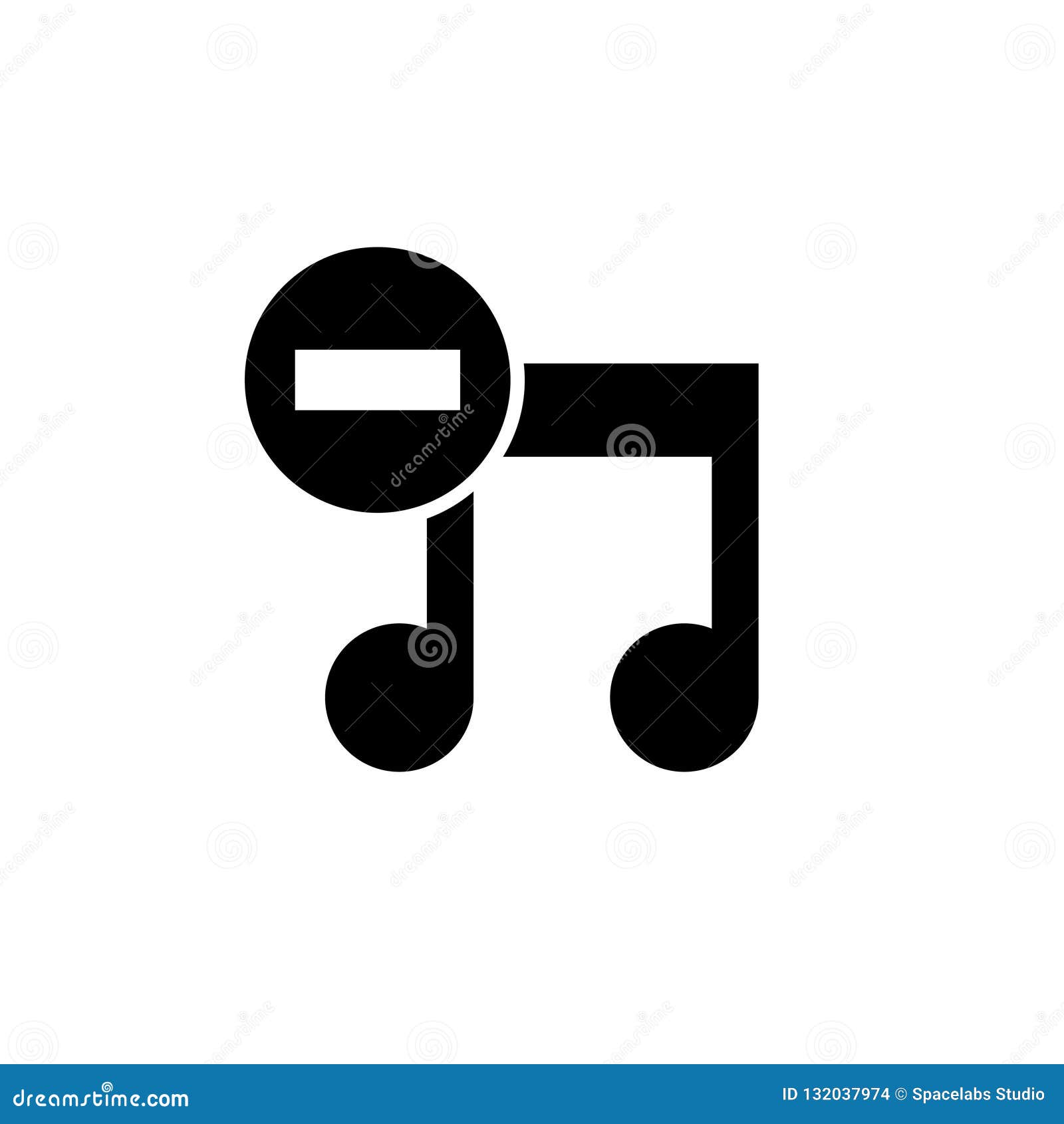 Power Music Icon Vector Design Stock Illustration - Illustration of ...