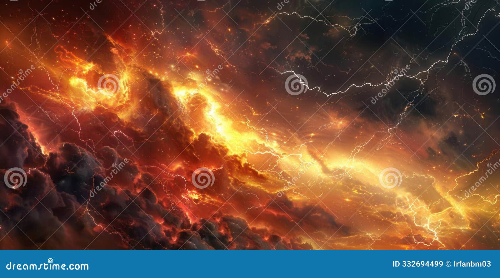 Power of Nature. Lightning Strike Background Concept Stock Image ...