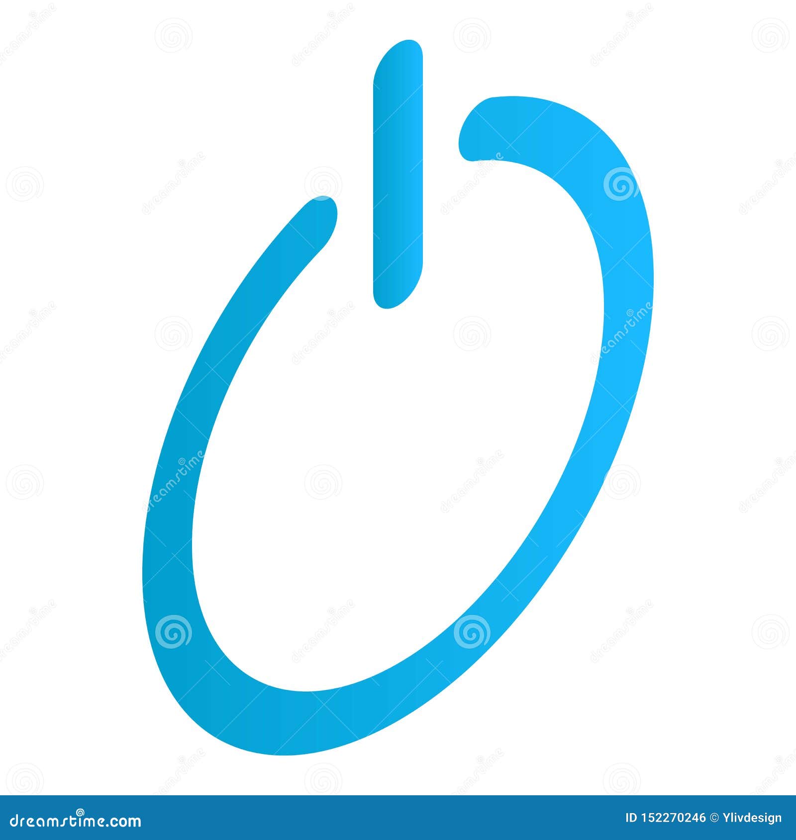 Power Off Button Icon, Isometric Style Stock Vector - Illustration of ...