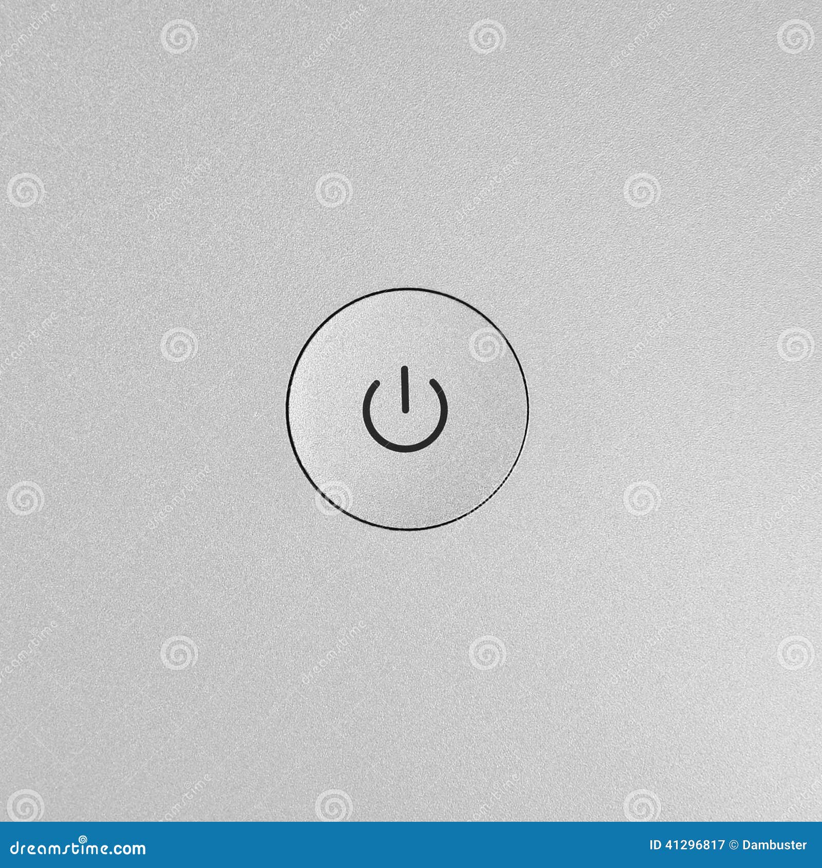 Standby-button In Blue-grey With A Grainy Texture Stock Image ...