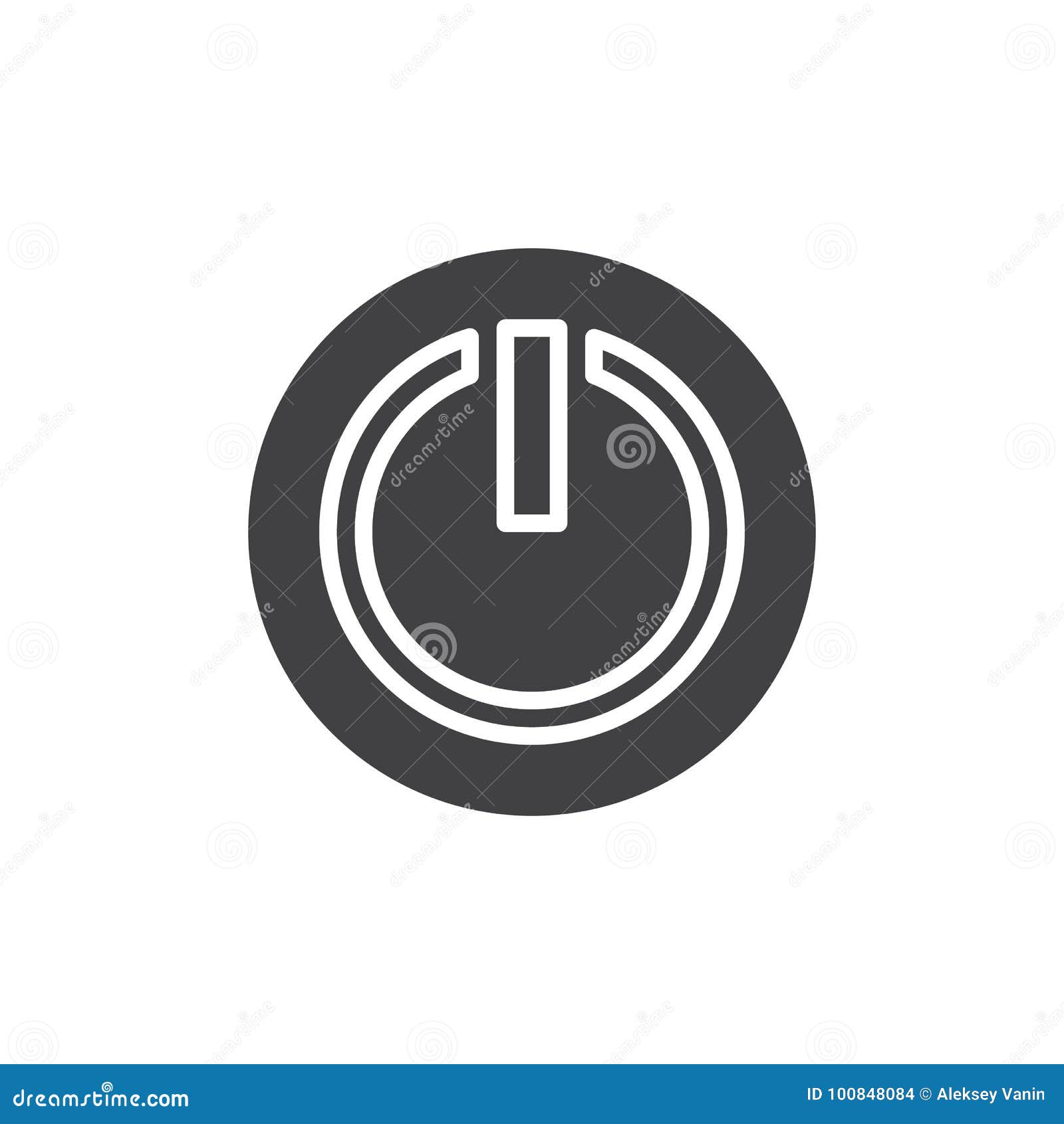 Power Off or Power on Button Icon Vector Stock Vector - Illustration of ...