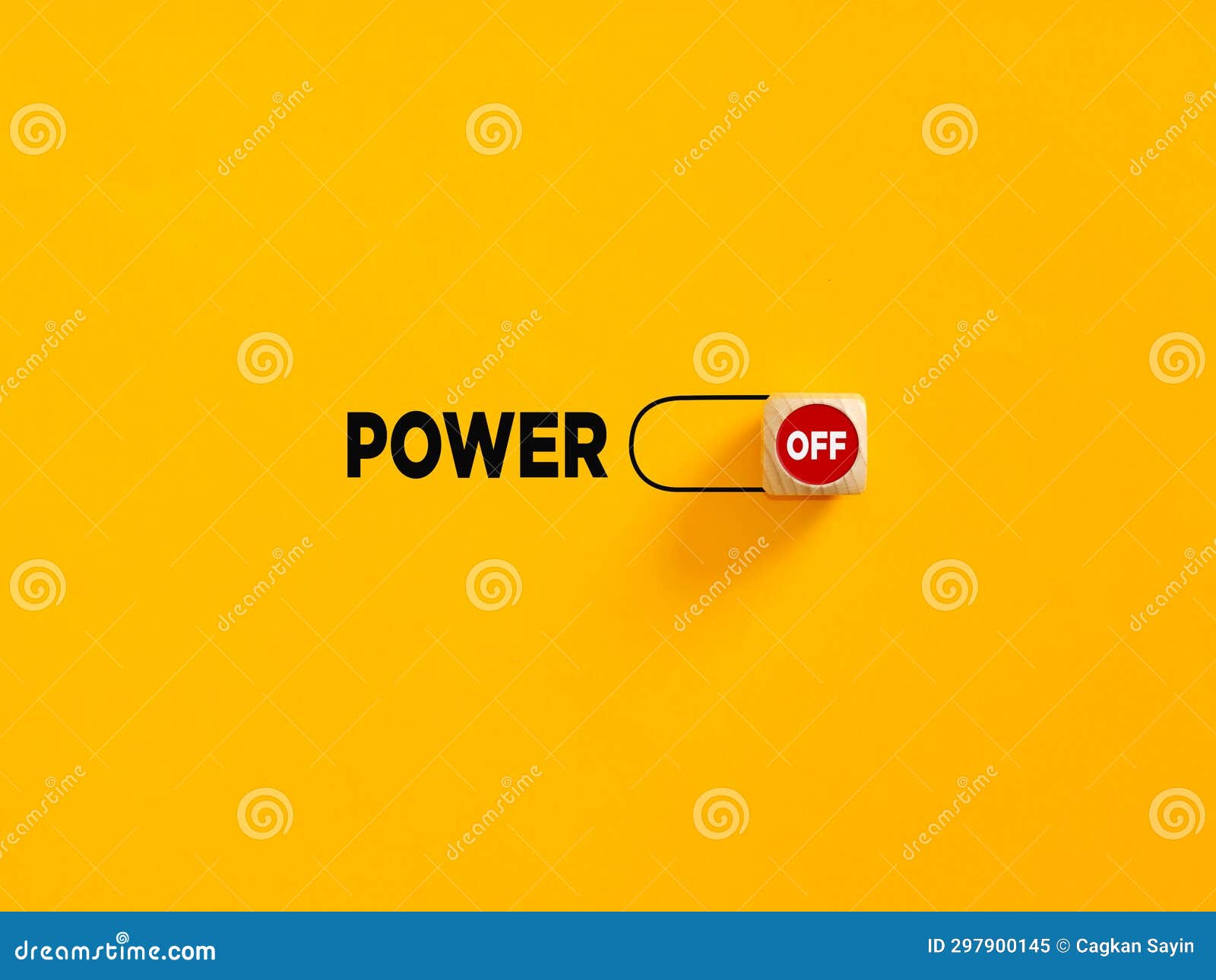 Power Off Slider Button on Yellow Background. Overwhelmed, Weakness ...