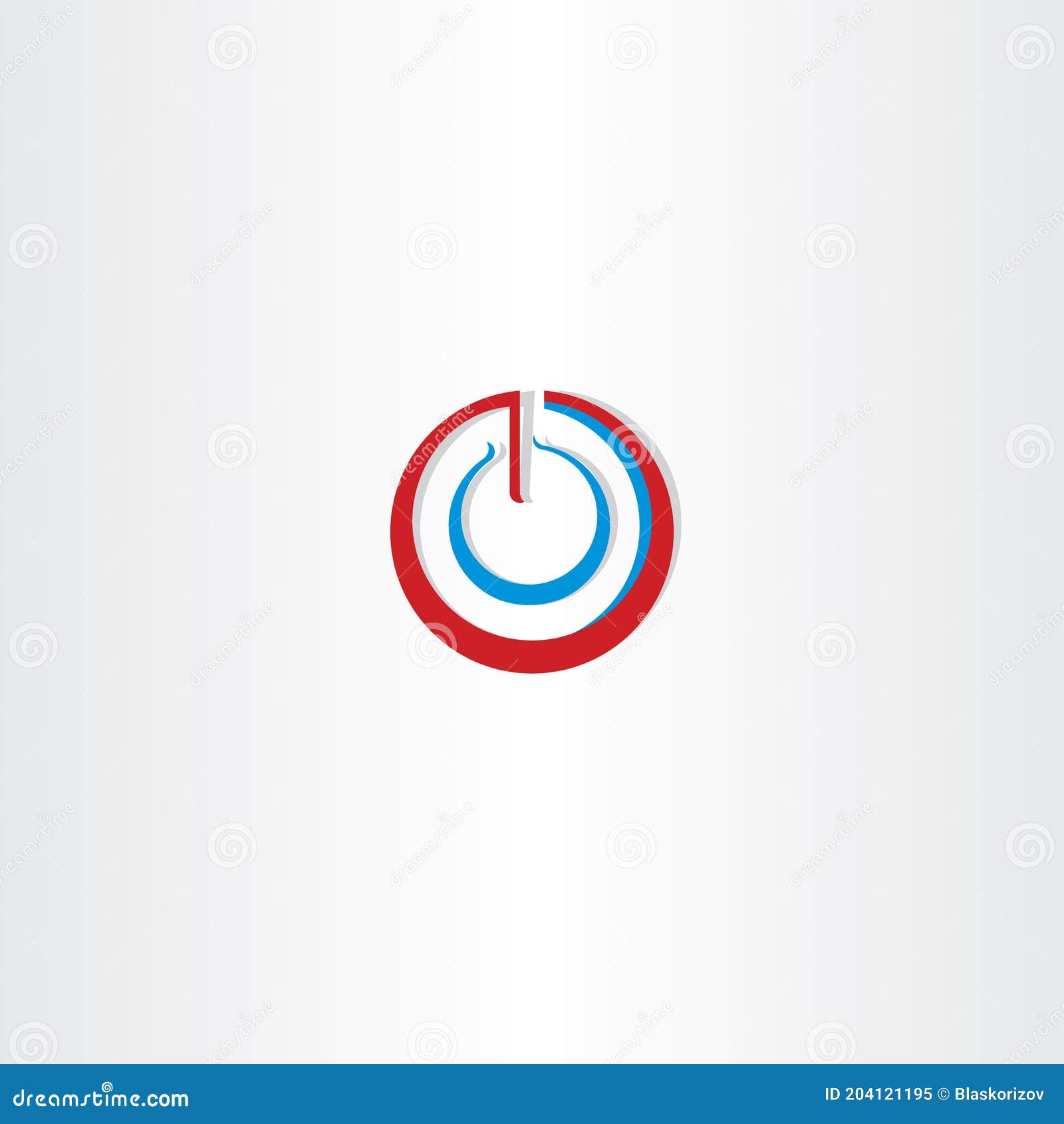 Power on Off Stylized Symbol Stock Vector - Illustration of shutdown ...