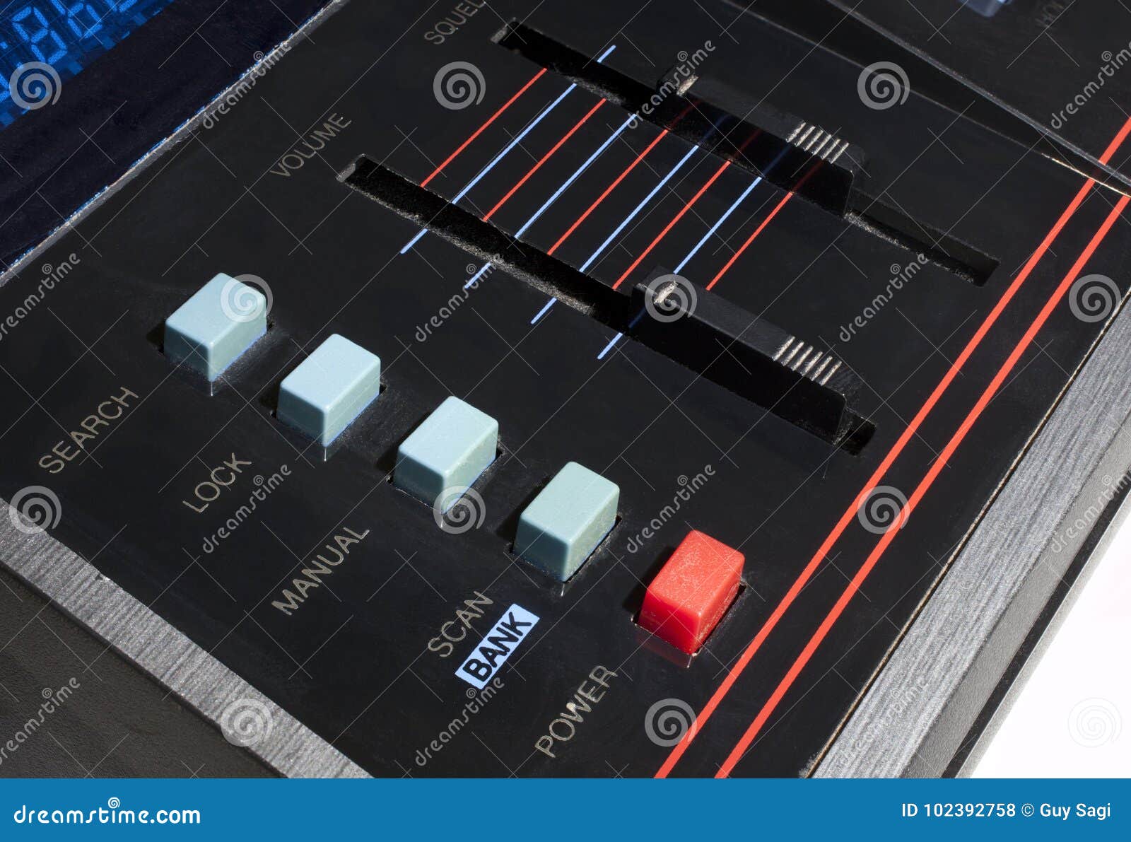 Scanner power panel stock photo. Image of volume, black - 102392758